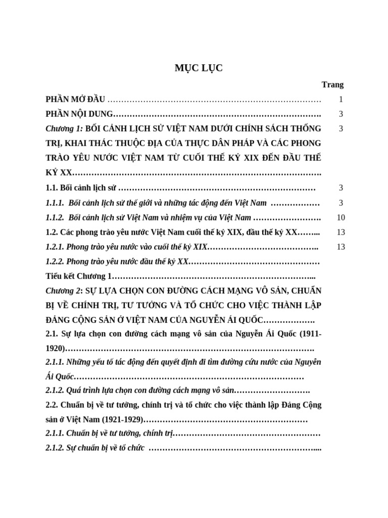 (MẪU) Muc luc | PDF