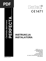 (EAlarmy) - Instrukcja Obsługi Do Centrali PERFECTA SATEL | PDF