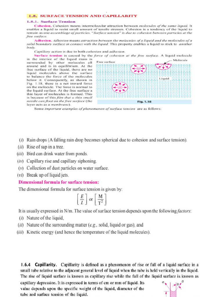 Surface Tension | PDF