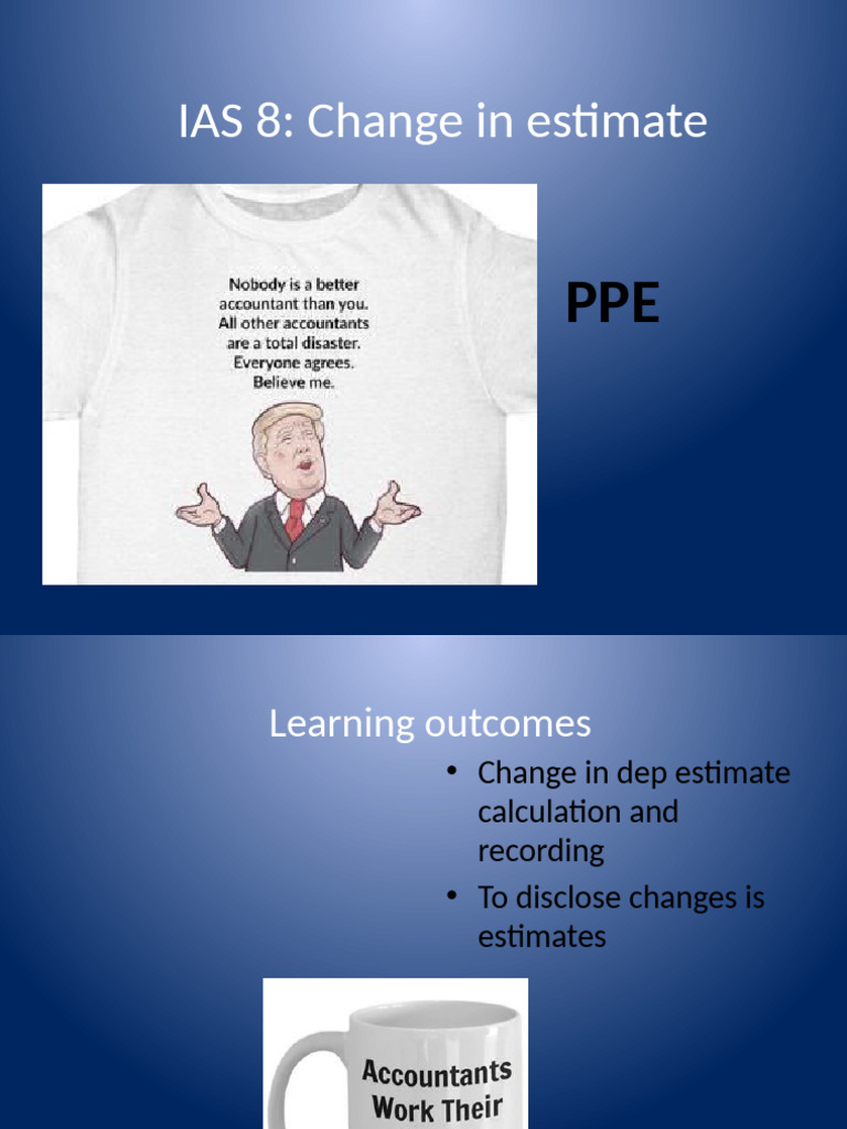 Change in Estimate Myne-1 | PDF | Depreciation | Business