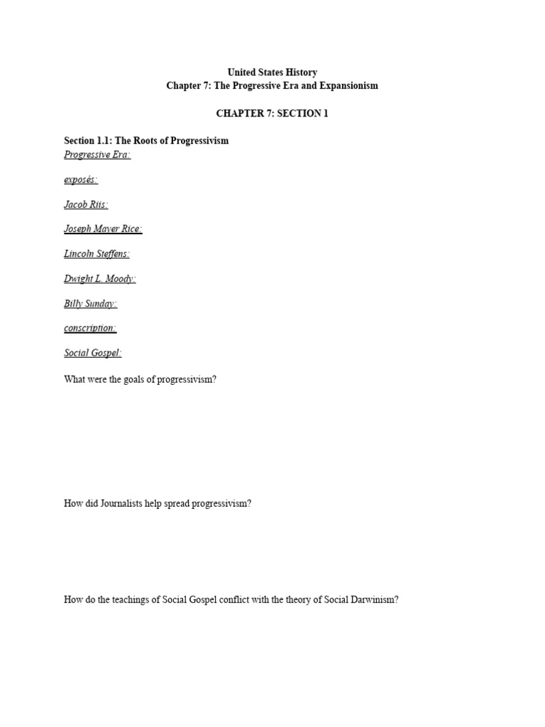 Ch. 7 Sec. 1 Terms and EQs | PDF