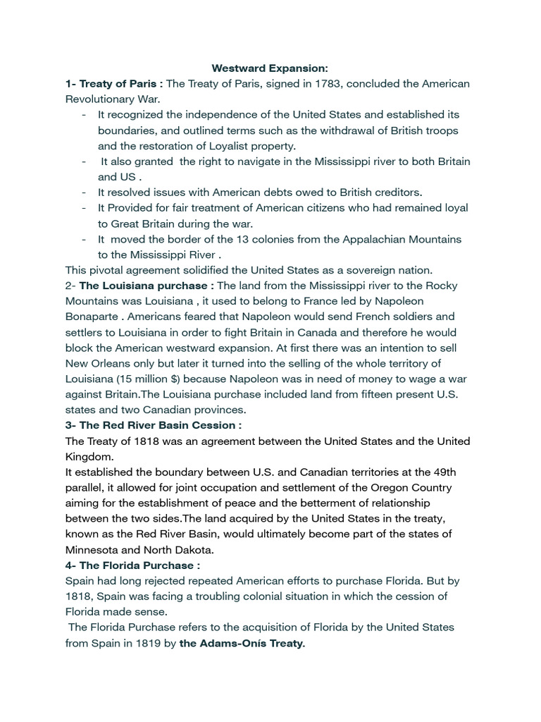 Westward Expansion | PDF | Louisiana Purchase | Hawaii
