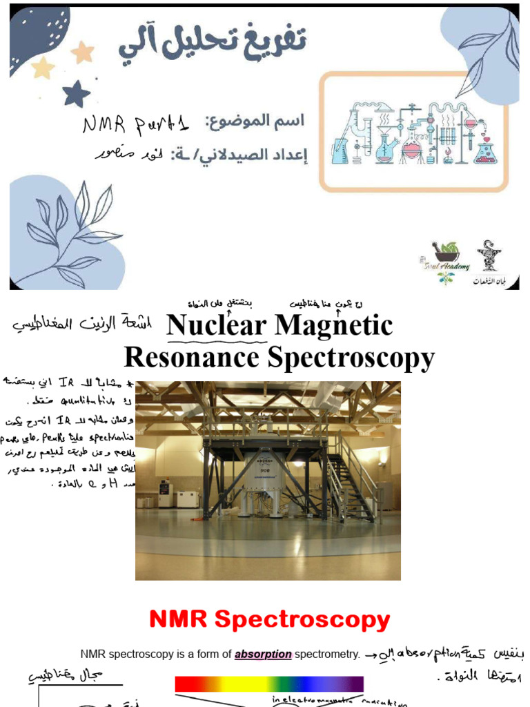 NMR part 1 | PDF | Nuclear Magnetic Resonance | Atomic Nucleus