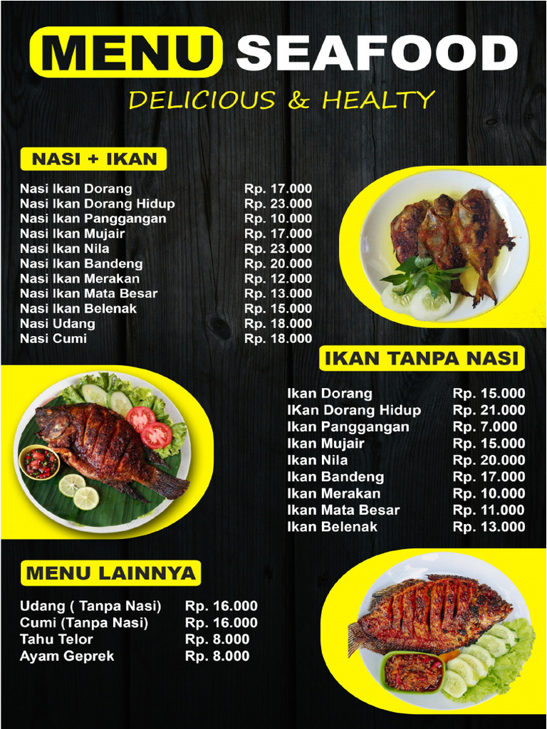 Menu Ikan Bakar | PDF