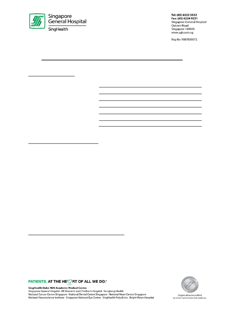 SGH SGH Non-Disclosure Form | PDF | Electronic Health Record | Breach ...