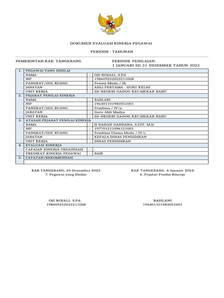 DEK PAK OJI 2023 | PDF
