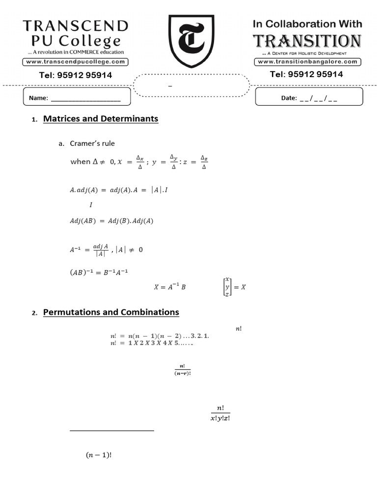 Basic Maths Formula List | PDF | Circle | Derivative