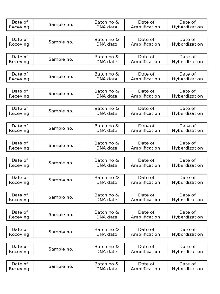 DNA Sample Processing Timeline | PDF | Genetics | Biotechnology