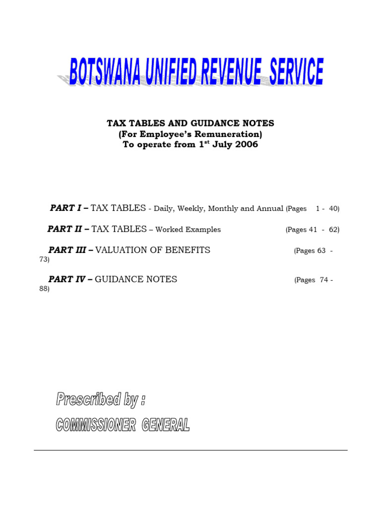 BURS Tax Deduction Tables 2025 | PDF | Pension | Taxes