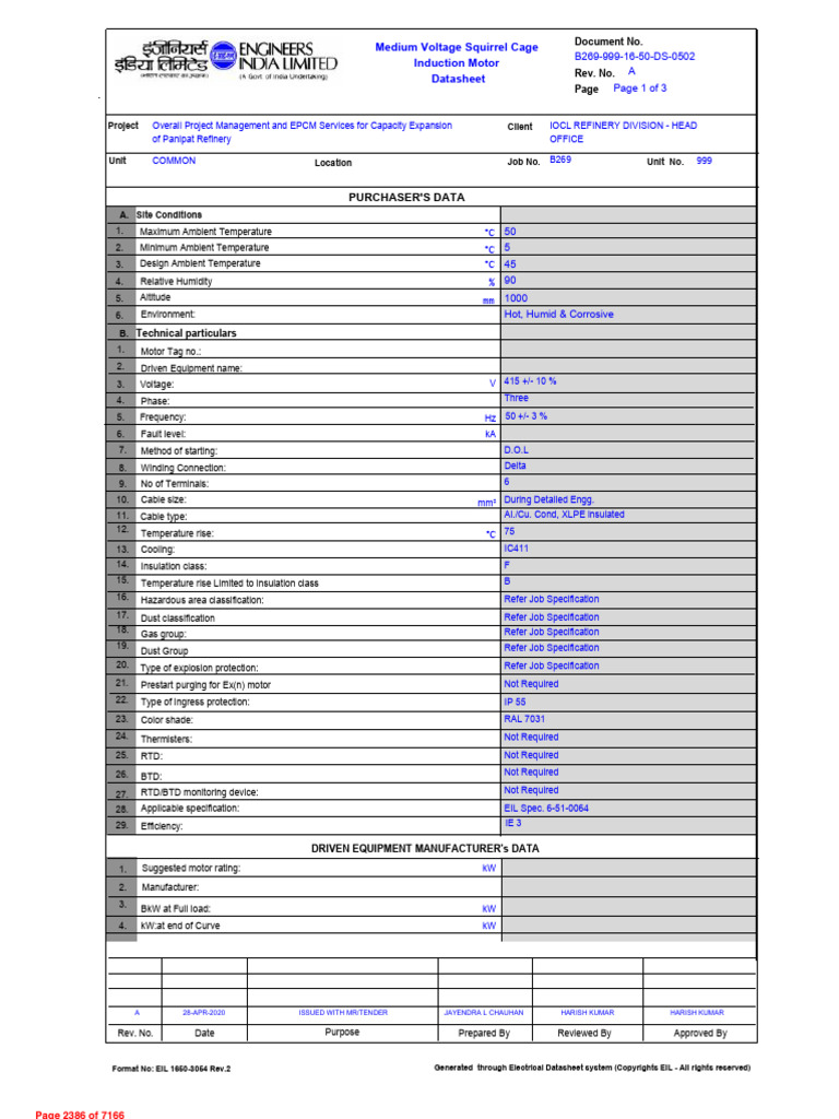 4C, 4D MV Motor DS | PDF