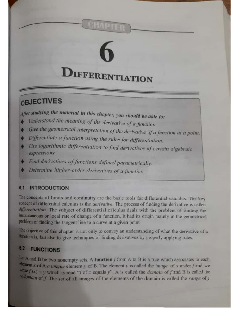 Unit3 Differentiation | PDF