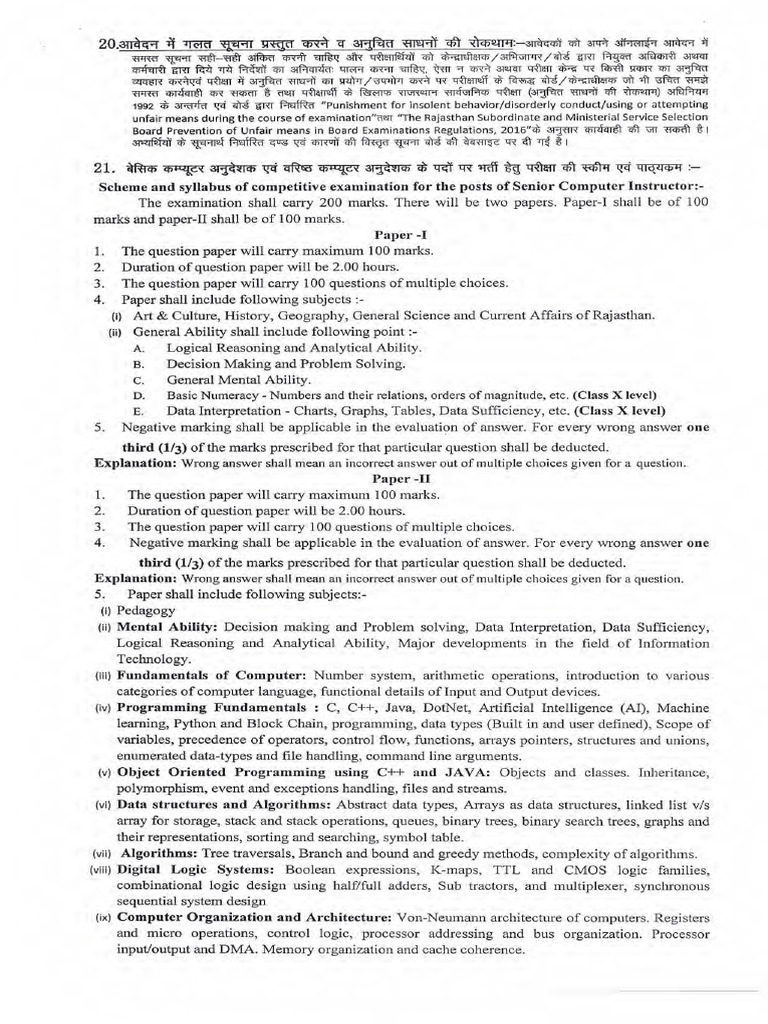 Computer-Teacher-Syllabus | PDF