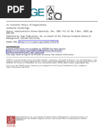 Cyert & March's Behavioral Theory Insights | PDF | Economics | Theory
