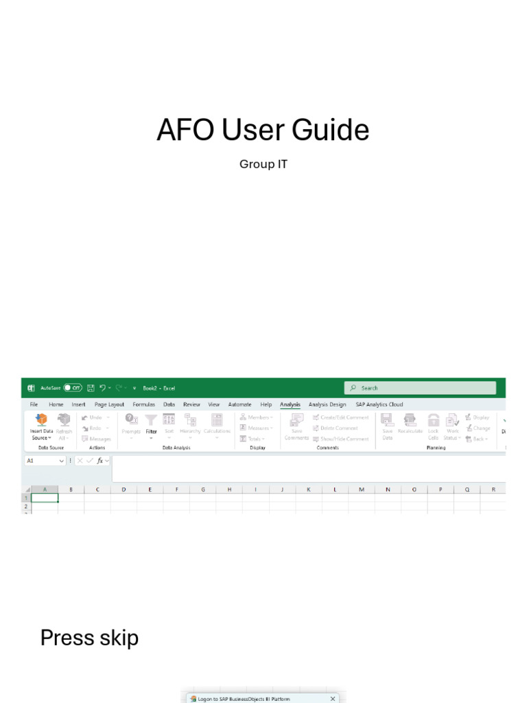 AFO User Guide | PDF