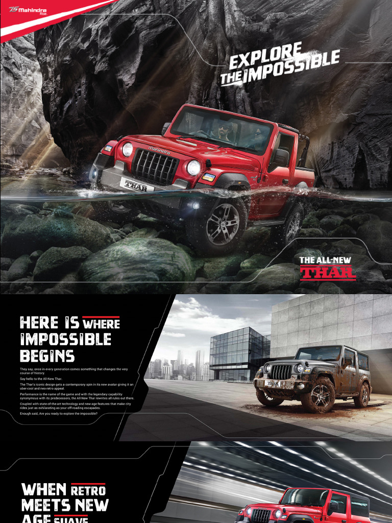 Thar 3 Door Brochure | PDF