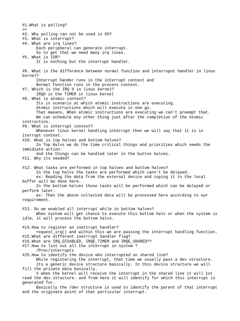 3 Interrupt handling | PDF | Operating System Technology | Computer Engineering