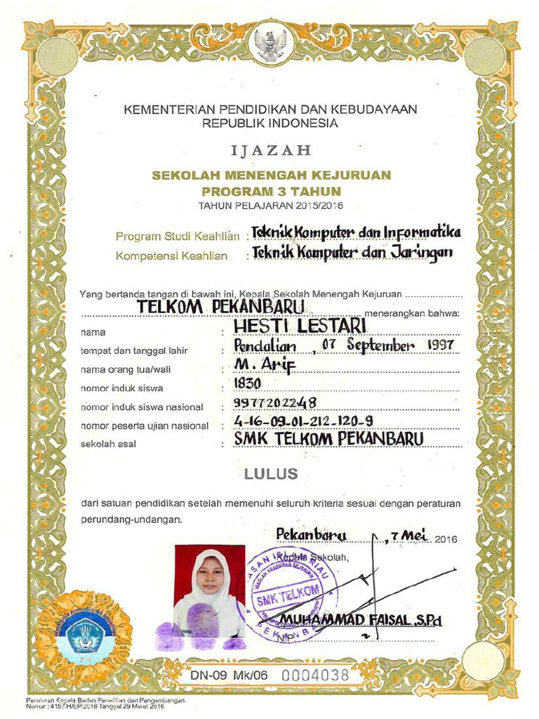 ijazah 1 | PDF