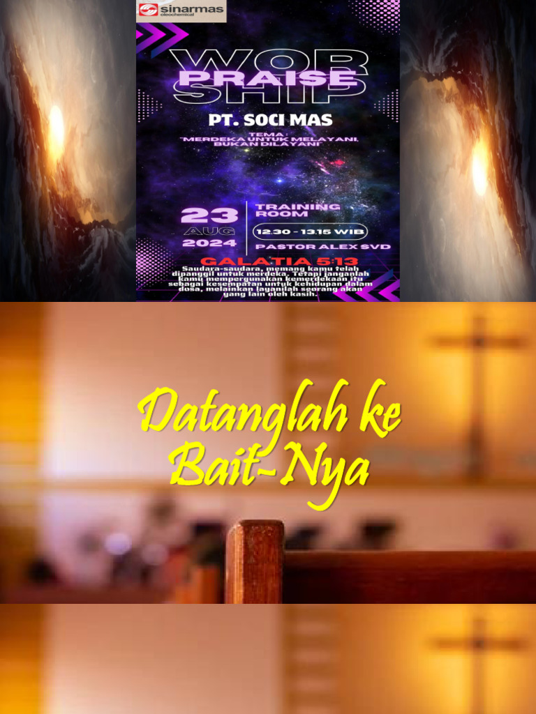 Ibadah Soci Mas 23 Aug 2024 | PDF