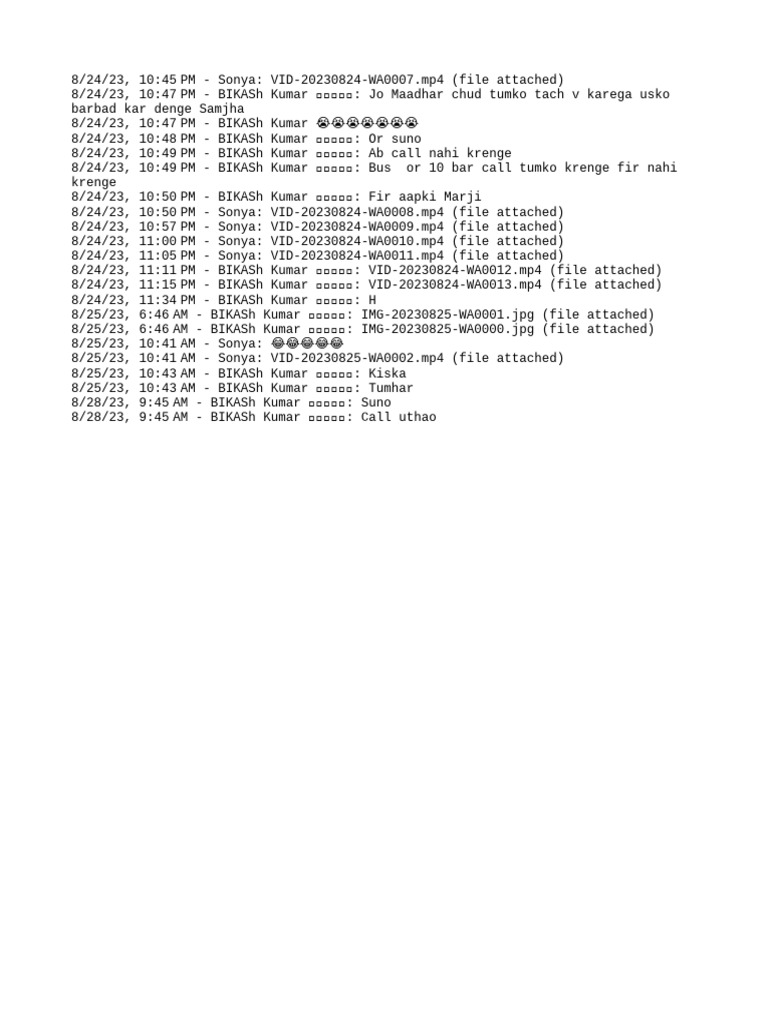 WhatsApp Chat With Sonya | PDF