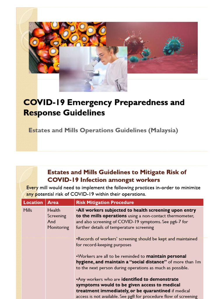 COVID-19 Emergency Preparedness and Response Guidelines | PDF ...