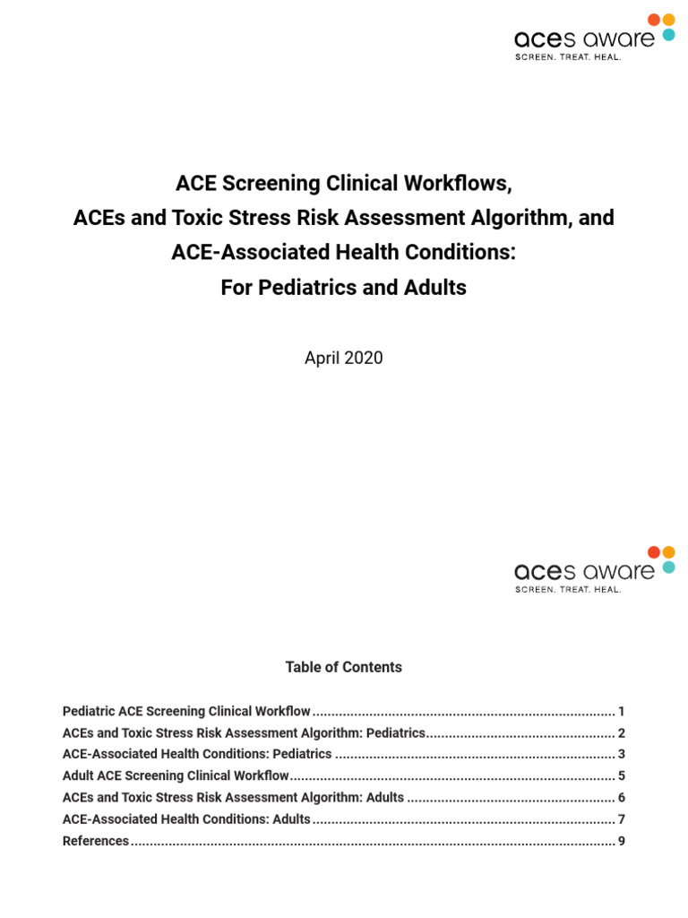 ACE Clinical Workflows Algorithms and ACE Associated Health Conditions ...