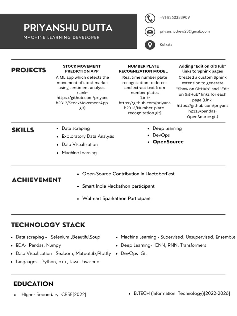 PRIYANSHU DUTTA | PDF | Machine Learning | Deep Learning