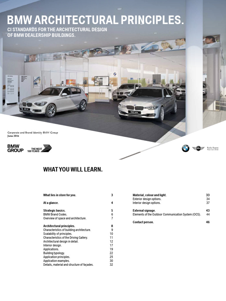 BMW - ARCHITECTURE Guidelines | PDF | Brand | Wall