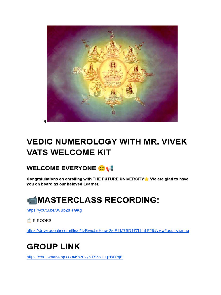 Vedic Numerology | PDF