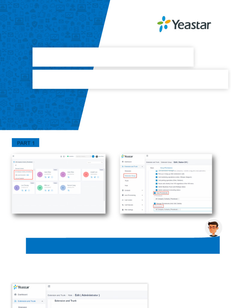 Yeastar PBX Phonebook & LDAP Setup Guide | PDF | Port (Computer Networking) | Router (Computing)