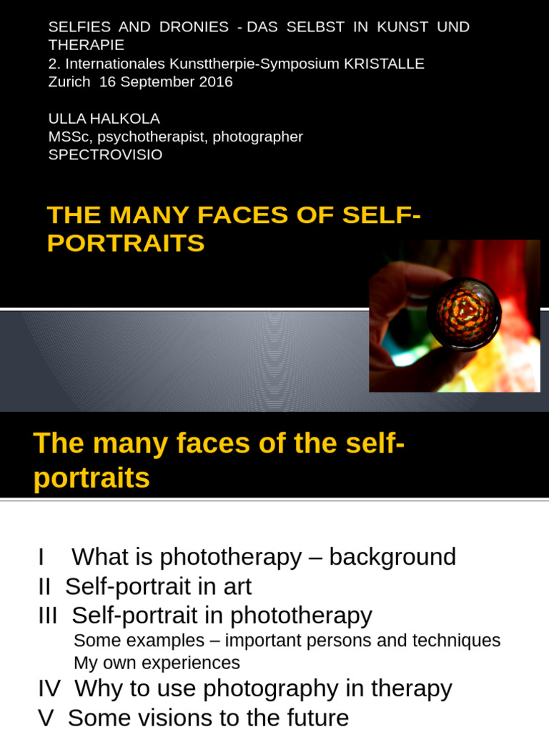 Selfportrait Ulla Halkola 2018 | PDF | Psychotherapy | Selfie