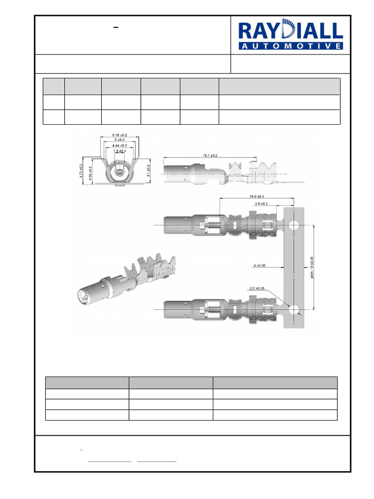 Fakra HFR3C Male Terminal Specs | PDF | Electromagnetism | Electronics