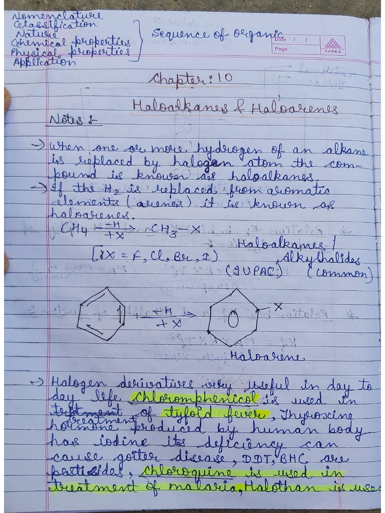 Halogen Derivatives Class 12th - by Nidhi Saini | PDF