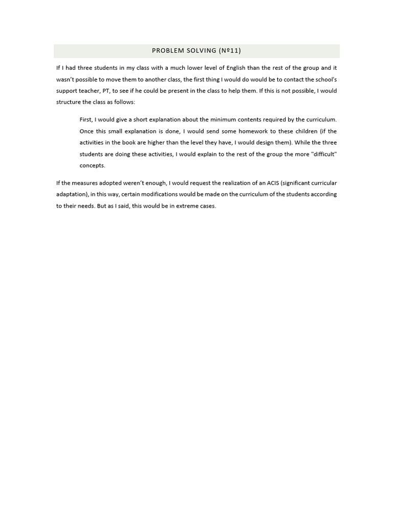 Problem Solving Nº11 | PDF