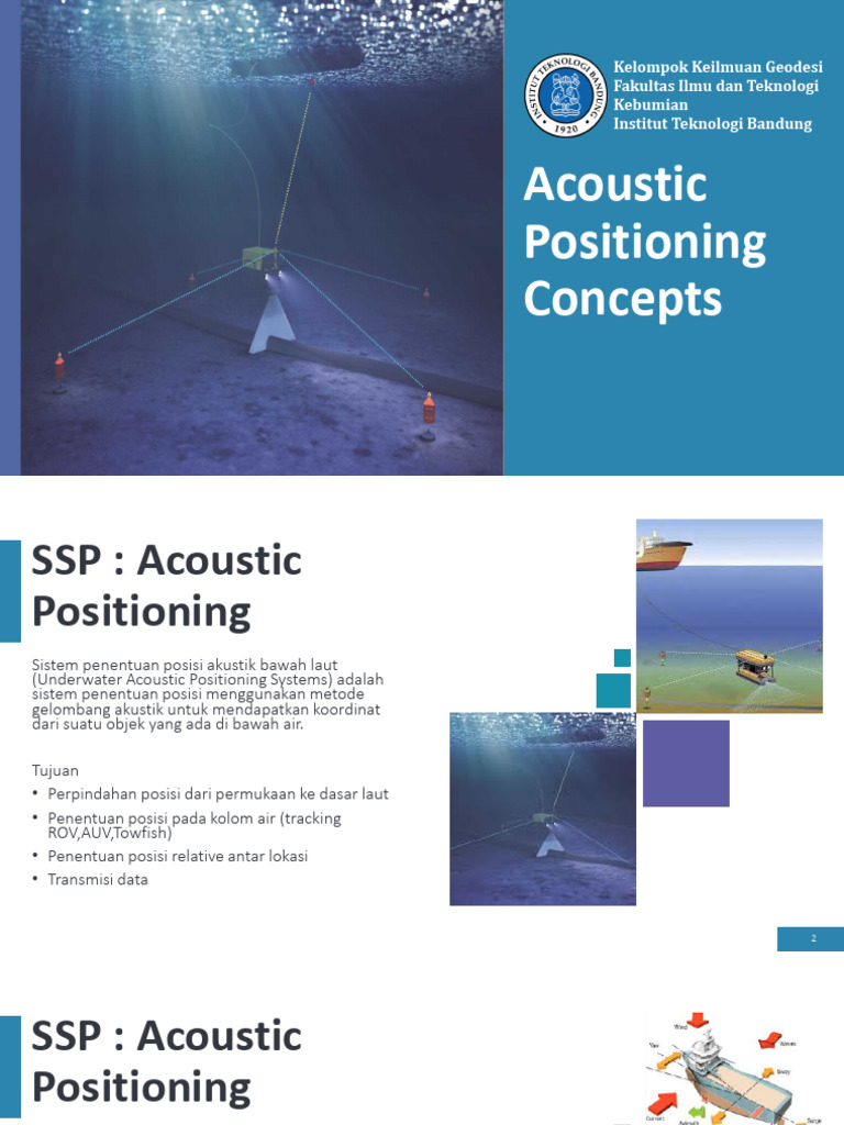 Acoustic Positioning Concepts | PDF