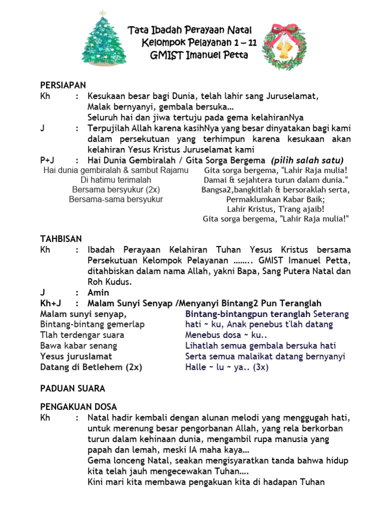 Souvenir Natal untuk Pemuda GMIST | PDF
