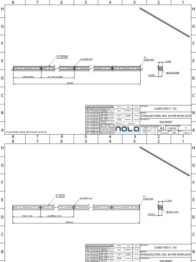 Guide Rod 2 - DS - 550-00007 | PDF