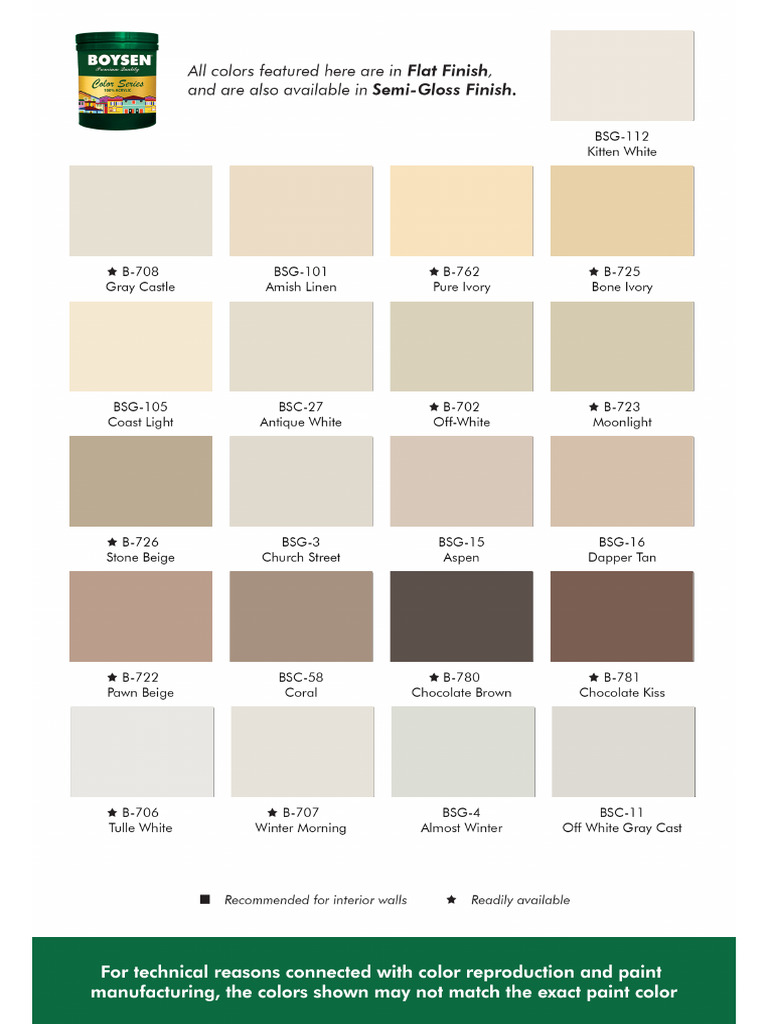 BOYSEN Permacoat Color Series EBrochure - Removed | PDF