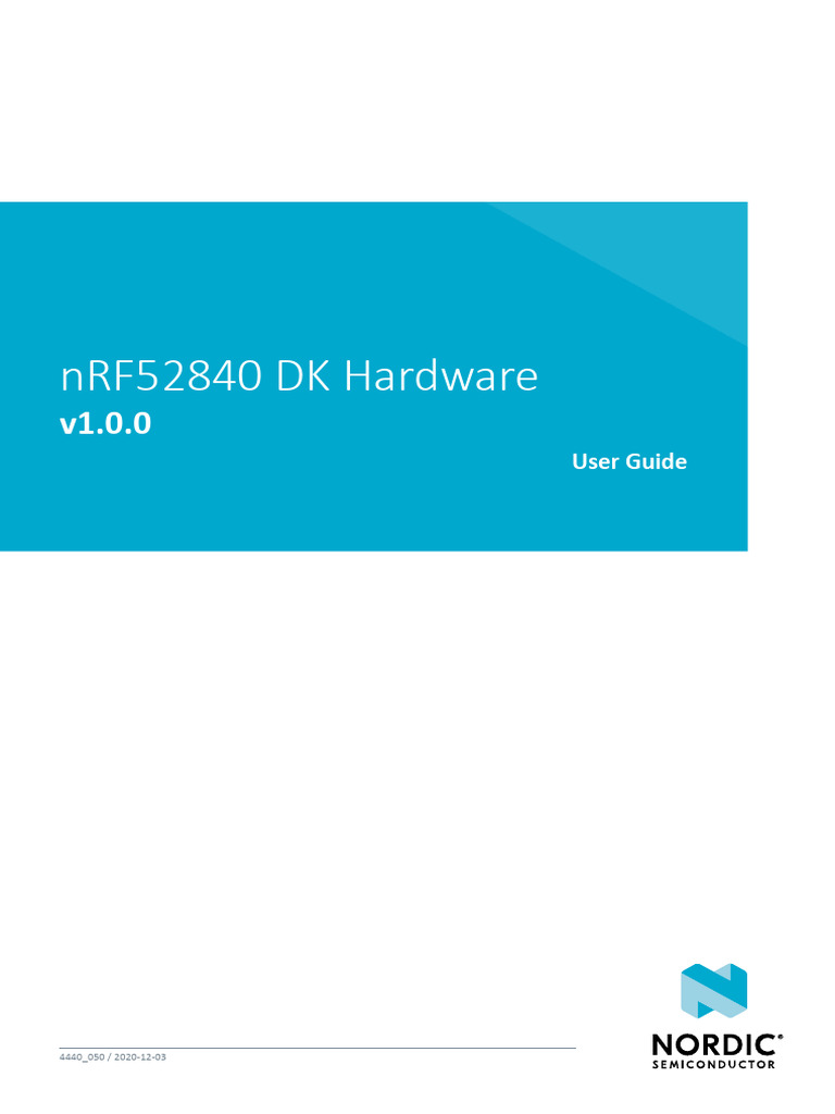 nRF52840 DK User Guide 20201203 | PDF | Microcontroller | System On A Chip