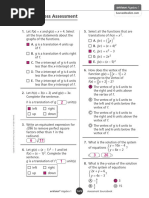 Topic 4 - Assessment Form A - Answer Key | PDF | Mathematical Relations ...