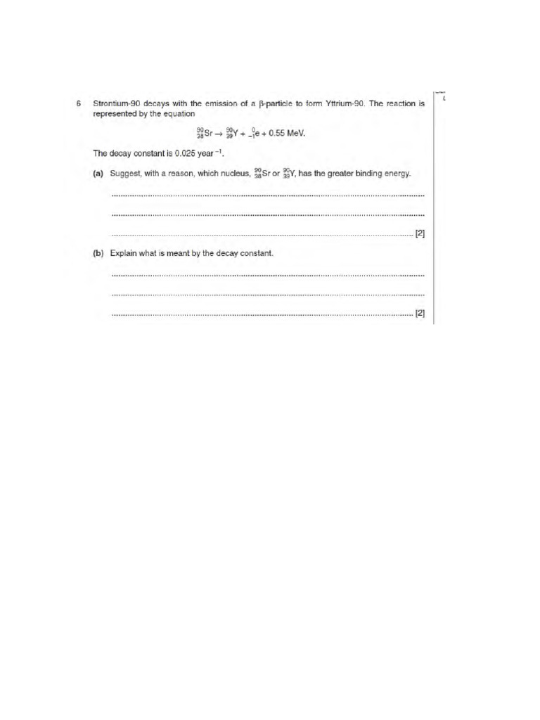 Radioactivity Worksheet | PDF