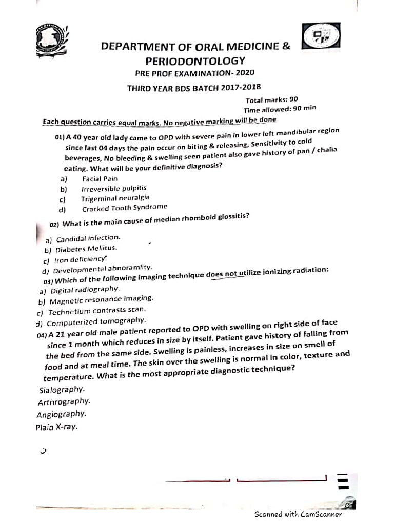 oral med perio jsmu 20 | PDF