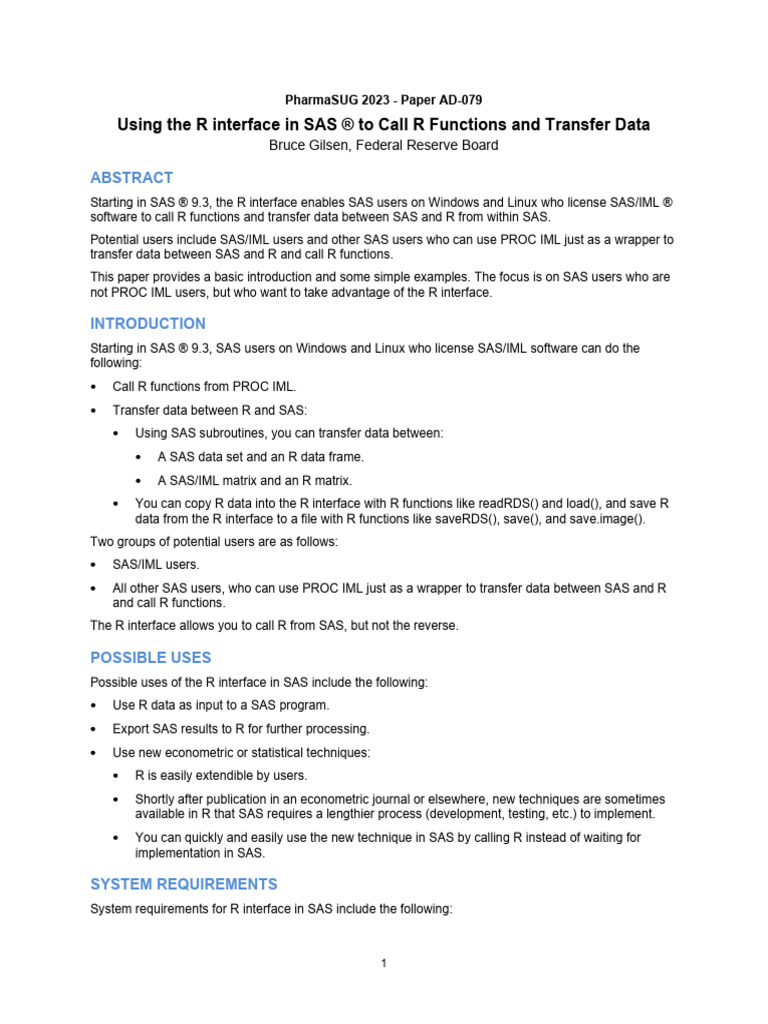 PharmaSUG-2023-AP-079 | PDF | Sas (Software) | Computer File