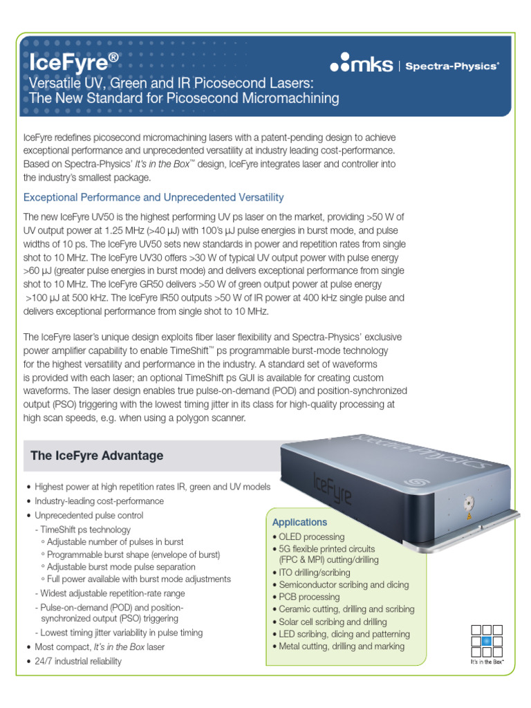 IceFyre-Datasheet | PDF | Laser | Hertz