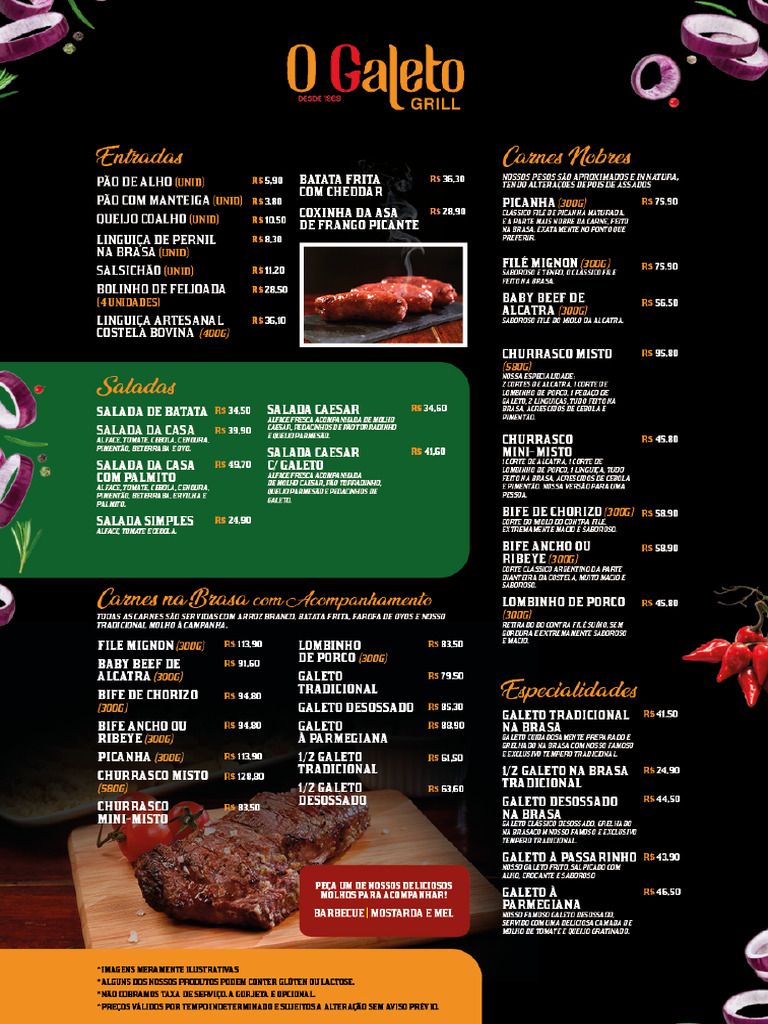 Galeto Cardapio 2024 11 27 | PDF