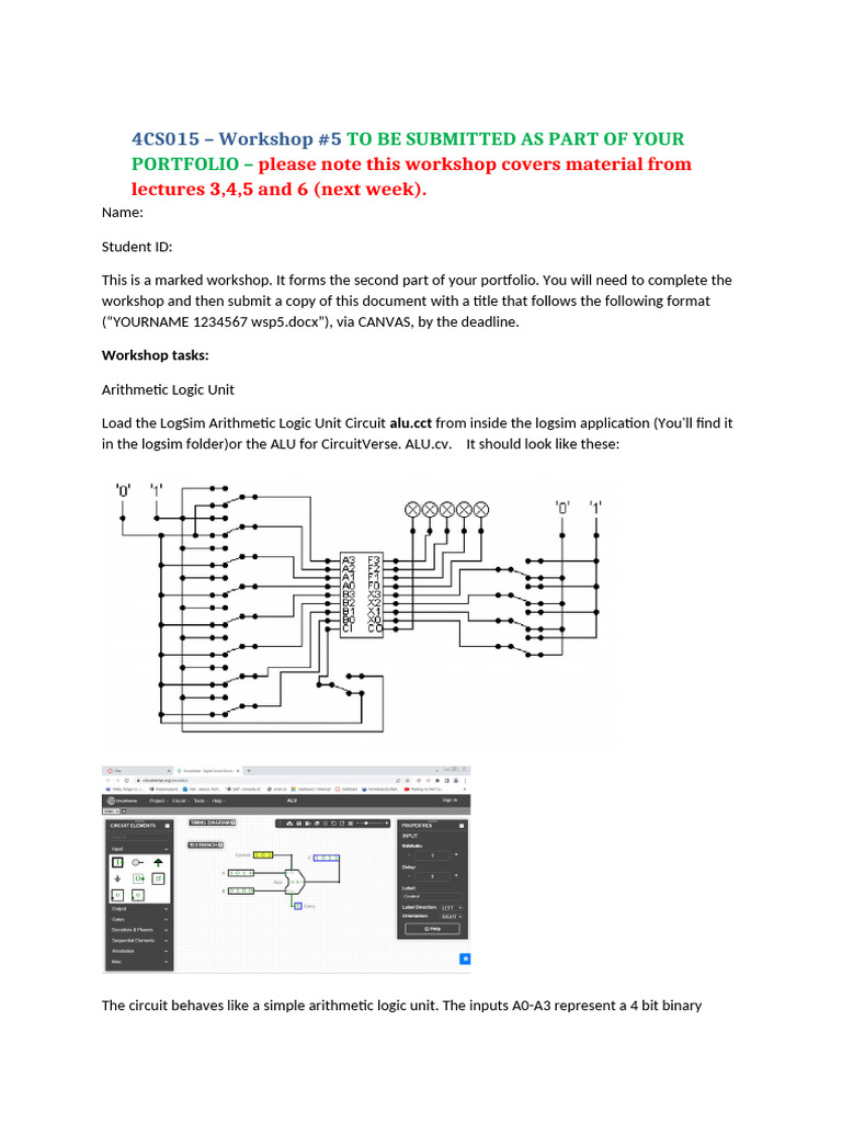 4CS015-Workshop5 v4 (2) | PDF | Central Processing Unit | Computer Science