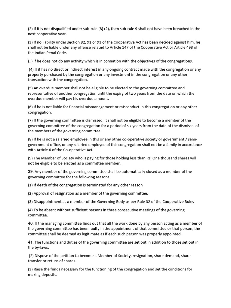 Model Bye Law Sample 3 09 | PDF | Business | Business Law