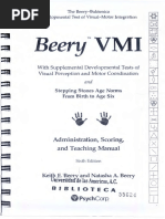 Beery VMI - Administration, Scoring, and Teaching Manual PDF | PDF