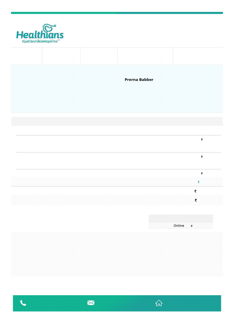 Prerna Health Checkup | PDF | Invoice | Value Added Tax