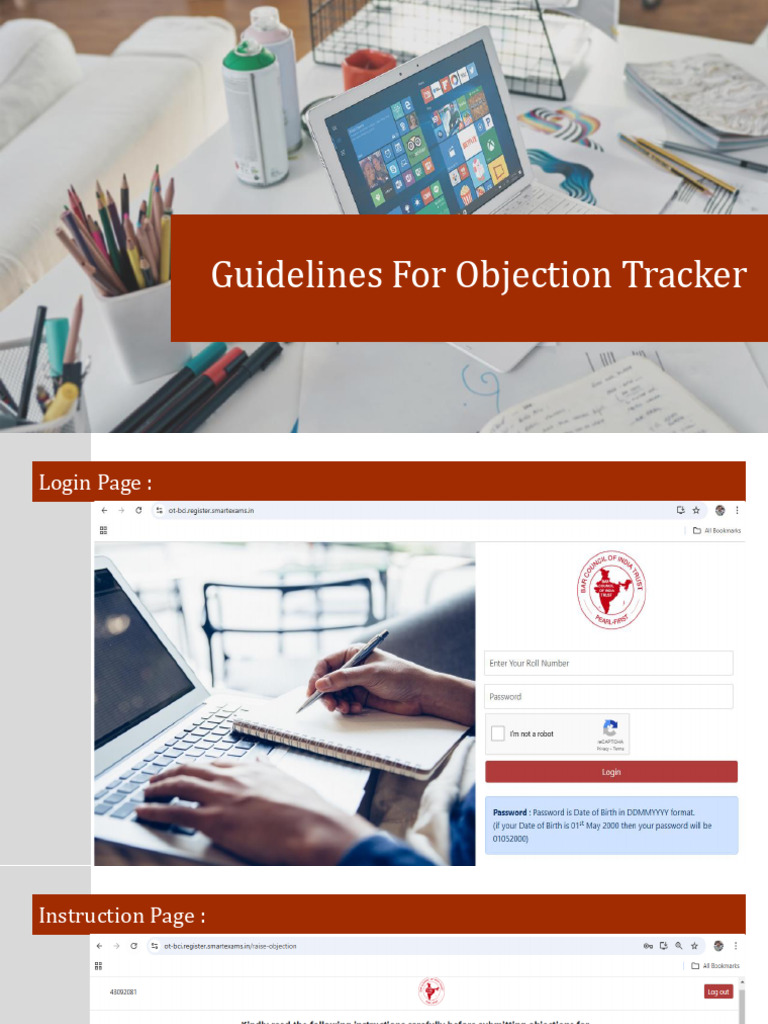 Objection Tracker Guidelines and Instructions | PDF