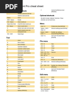 Aseprite Quick Reference - Cheat Sheet | PDF | Computing
